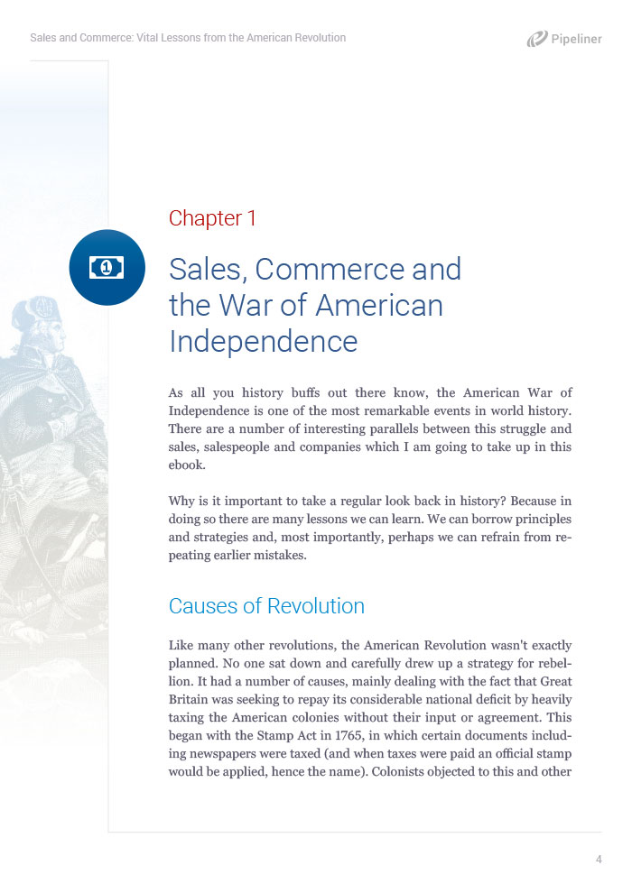 Sales and Commerce: Lessons from American Revolution - Pipeliner CRM
