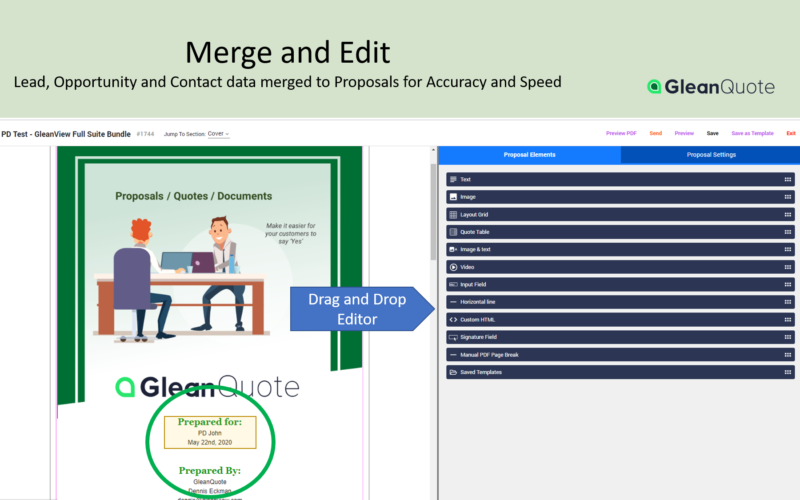 GleanQuote - Proposal and Quoting Software - Pipeliner CRM