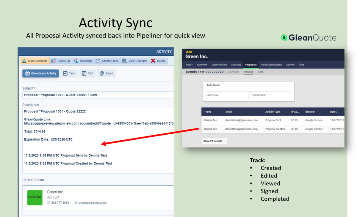 GleanQuote - Proposal and Quoting Software - Pipeliner CRM