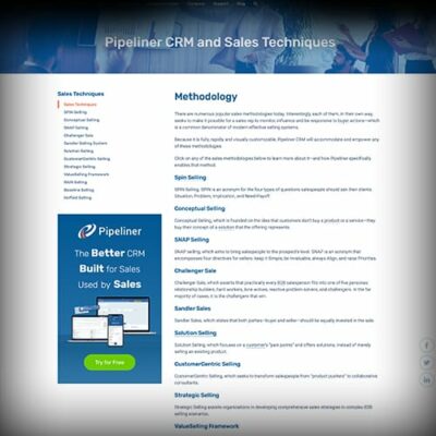 Product & Sales Resource Center - Pipeliner CRM